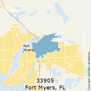 Fort Myers Florida Zip Code Map