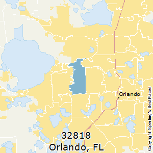 Orlando Area Zip Code Map - Map