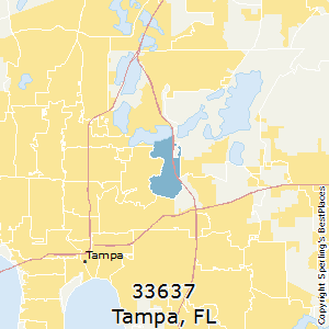 Tampa Zip Code Map Free - United States Map