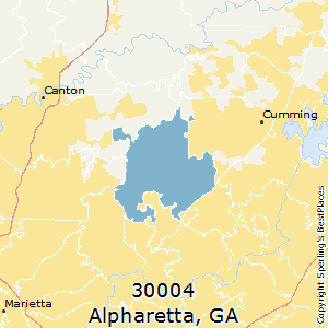 Alpharetta Ga Zip Code Map - Map