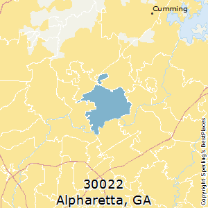 Alpharetta Ga Zip Code Map - Map