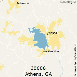 Athens Georgia Zip Code Map