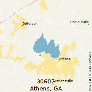 Athens Georgia Zip Code Map