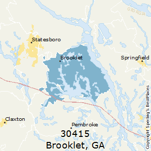 Brooklet (zip 30415), GA
