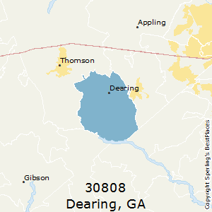 Dearing (zip 30808), GA
