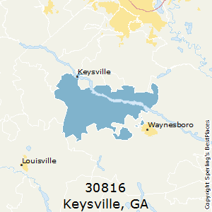 Keysville (zip 30816), GA