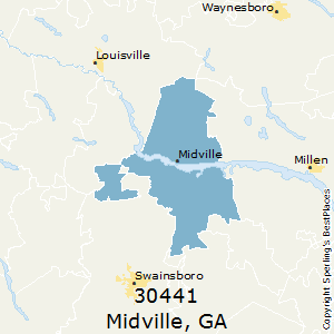 Midville (zip 30441), GA