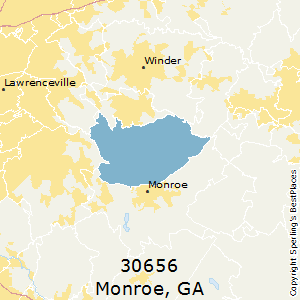 Monroe (zip 30656), GA