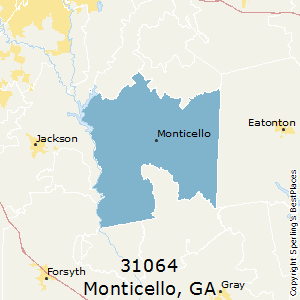 Monticello (zip 31064), GA