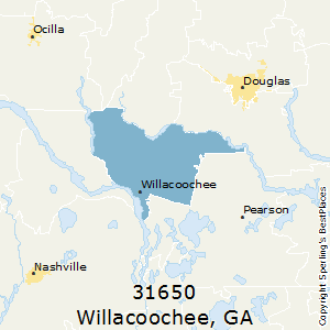 Willacoochee (zip 31650), GA