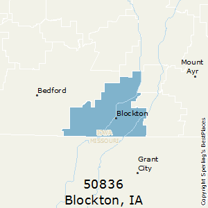 Blockton (zip 50836), IA