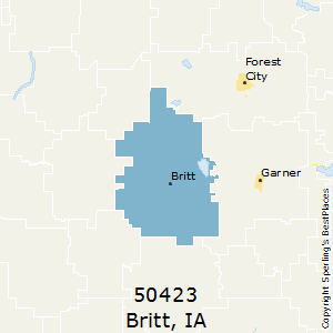 Britt (zip 50423), IA