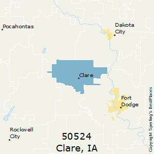 Clare (zip 50524), IA