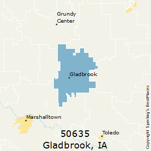 Gladbrook (zip 50635), IA