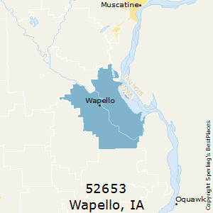 Wapello (zip 52653), IA