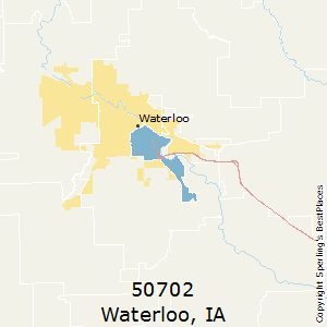 Waterloo Iowa Zip Code Map - Map