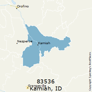 Kamiah (zip 83536), ID