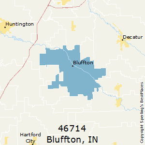 Bluffton (zip 46714), IN