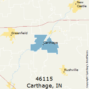 Carthage (zip 46115), IN