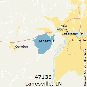 Lanesville (zip 47136), IN
