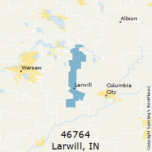Larwill (zip 46764), IN
