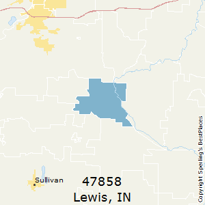 Lewis (zip 47858), IN