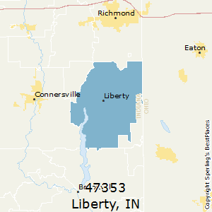 Liberty (zip 47353), IN