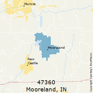 Mooreland (zip 47360), IN