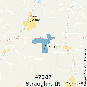 Straughn (zip 47387), IN