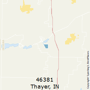 Thayer (zip 46381), IN