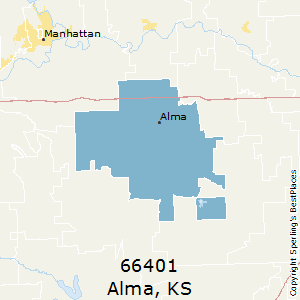 Alma (zip 66401), KS