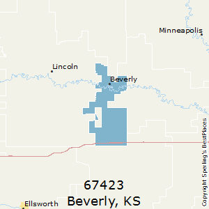 Beverly (zip 67423), KS