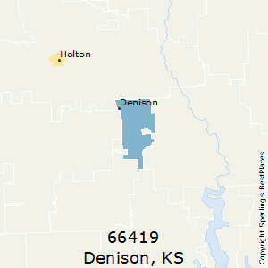 Denison (zip 66419), KS