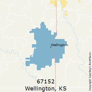 Wellington (zip 67152), KS