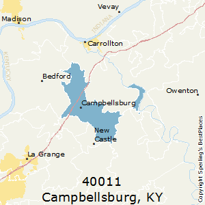 Campbellsburg (zip 40011), KY