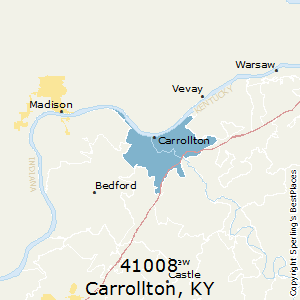 Carrollton (zip 41008), KY