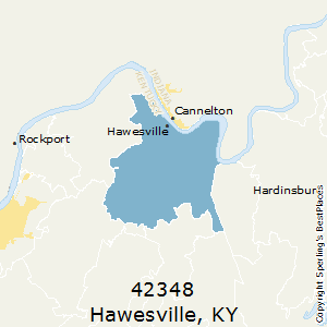 Hawesville (zip 42348), KY