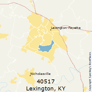 Lexington Kentucky Zip Code Map - Map