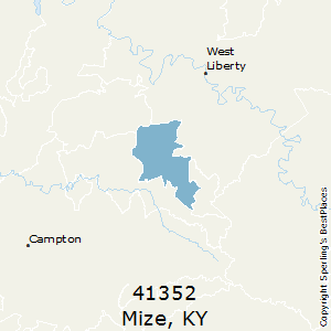 Mize (zip 41352), KY