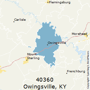 Owingsville (zip 40360), KY