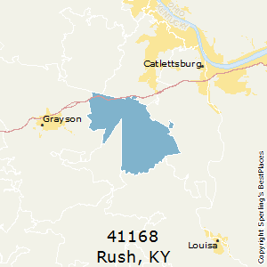 Rush (zip 41168), KY