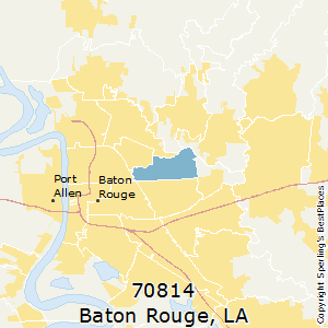 Baton Rouge Zip Code Map - Map