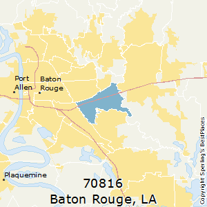 Baton Rouge Zip Code Map Free - Map of world