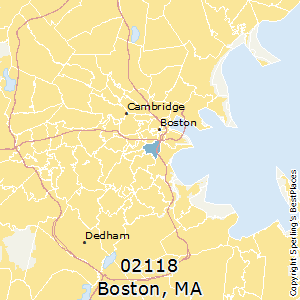 Boston (zip 02118), MA