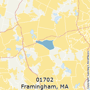Framingham (zip 01702), MA