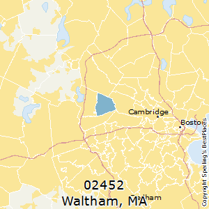 Waltham (zip 02452), MA
