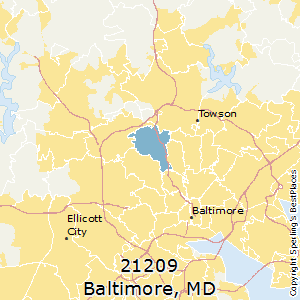 Zip Code Map Baltimore Md 21208