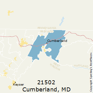Cumberland (zip 21502), MD