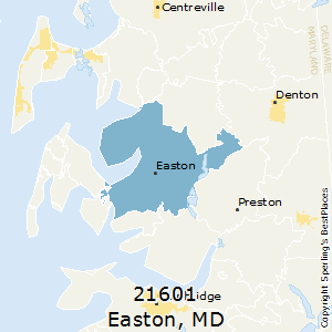 Easton (zip 21601), MD