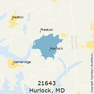 Hurlock (zip 21643), MD